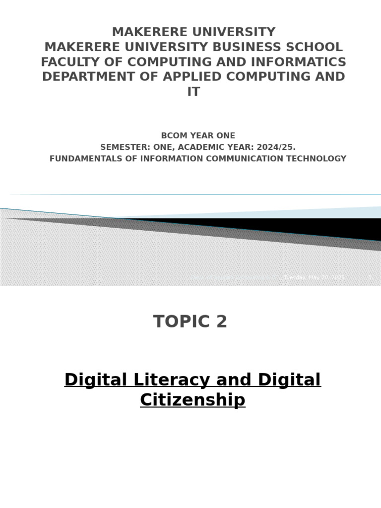 Digital Literacy and Digital Citizenship | PDF | Learning | Communication