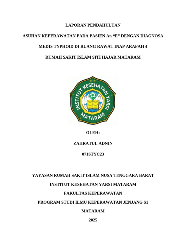 Laporan Pendahuluan | PDF