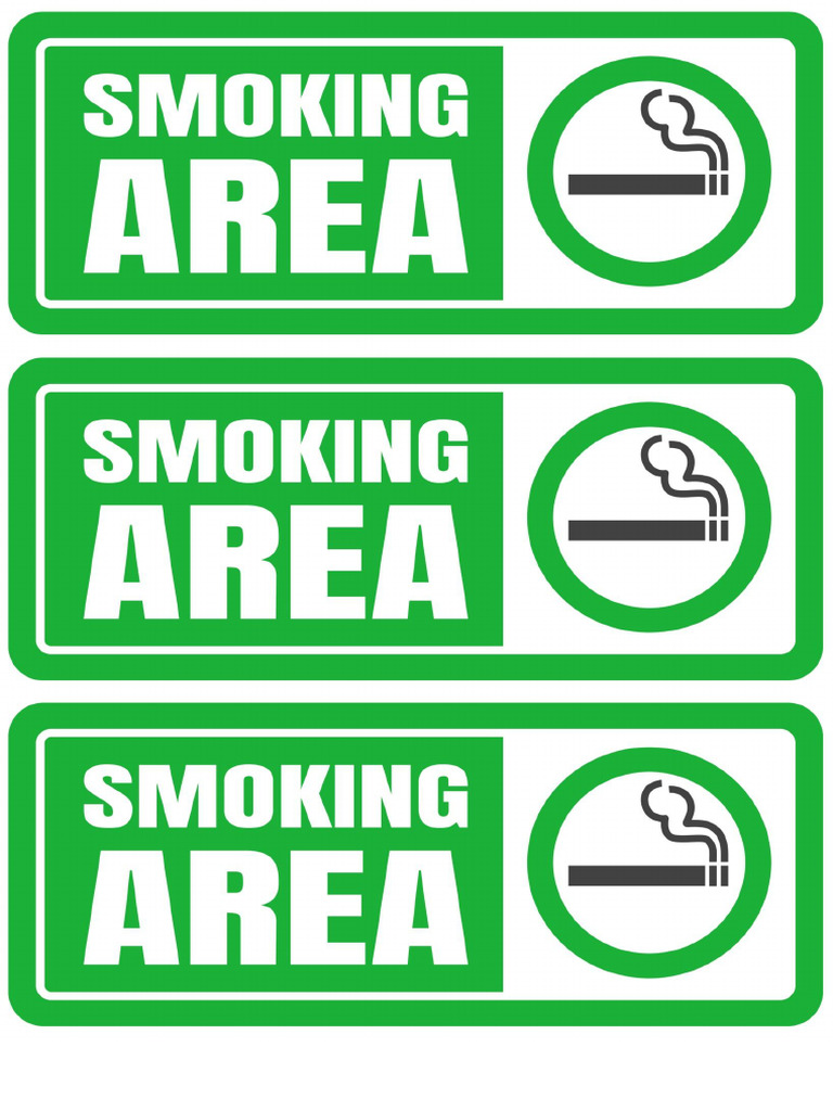 SIGN SMOKING AREA | PDF