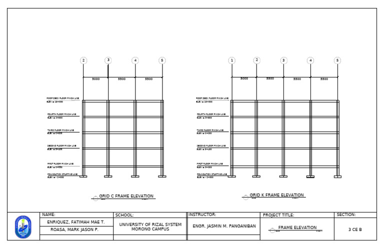 FRAME_ELEVATION_GRIDC_GRIDK_FINALZZZ | PDF