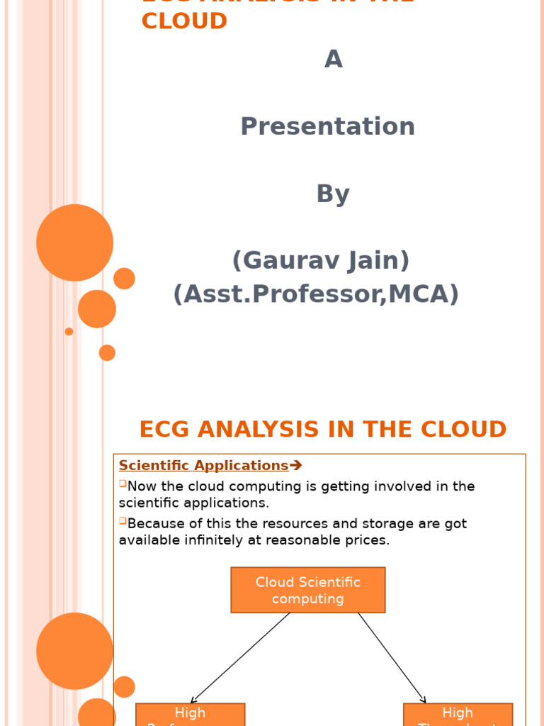 Ecg Analysis in The Cloud | PDF | Cloud Computing | Electrocardiography
