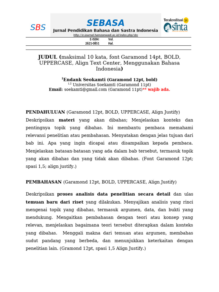 Template Penulisan Bookchapter | PDF