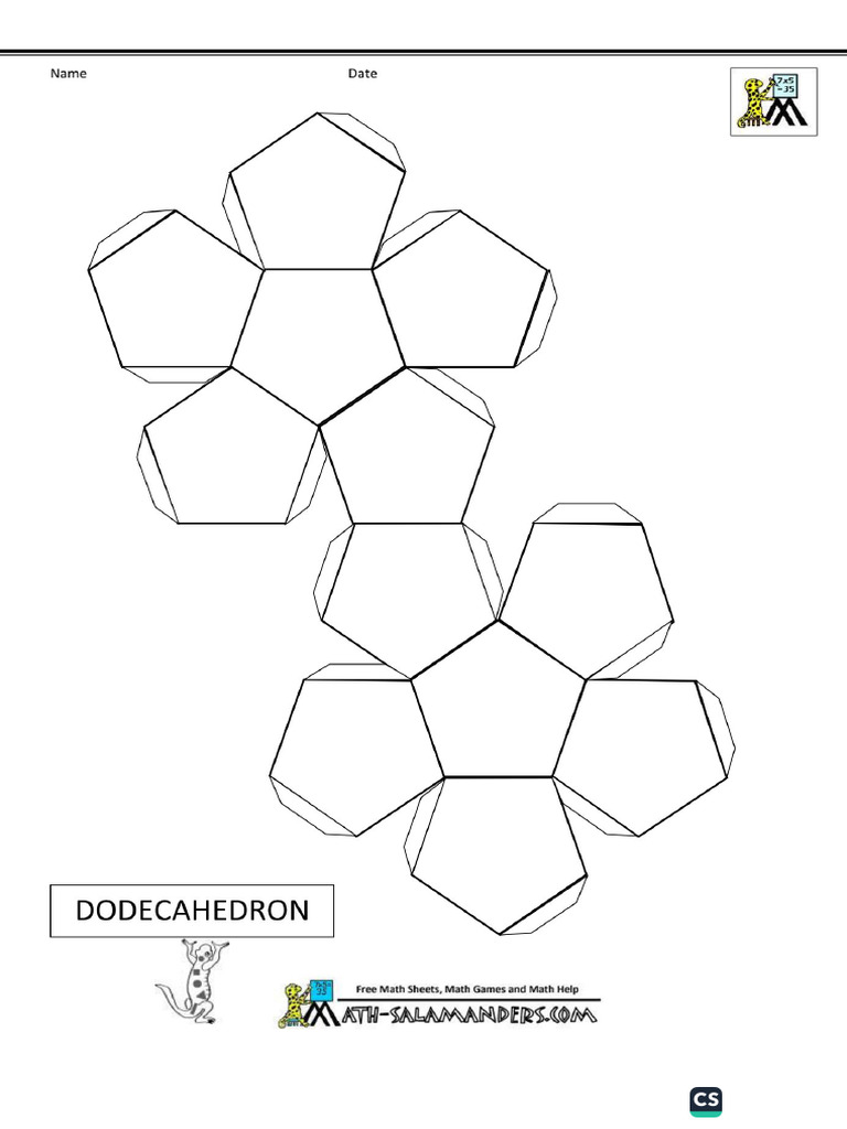 Dodecahedron Net | PDF