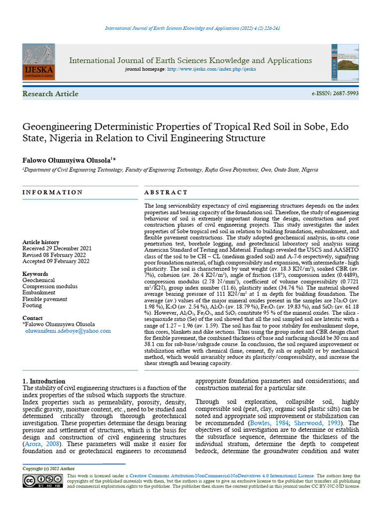 Oengineering Deterministic Properties | PDF | Geotechnical Engineering | Earth Sciences
