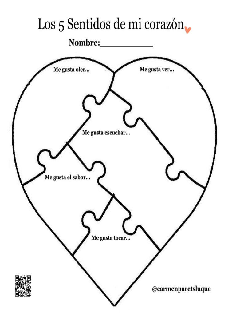Actividad El Amor Con Los Cinco Sentidos | PDF