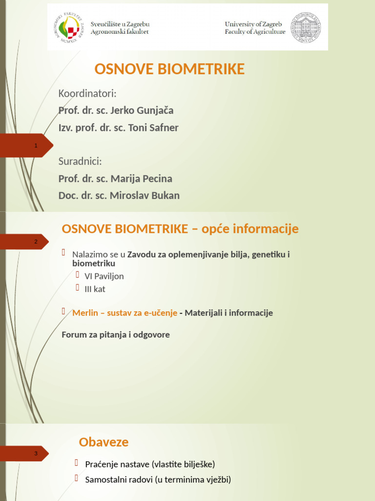 Predavanje 1 Uvod Varijable Uzorci | PDF