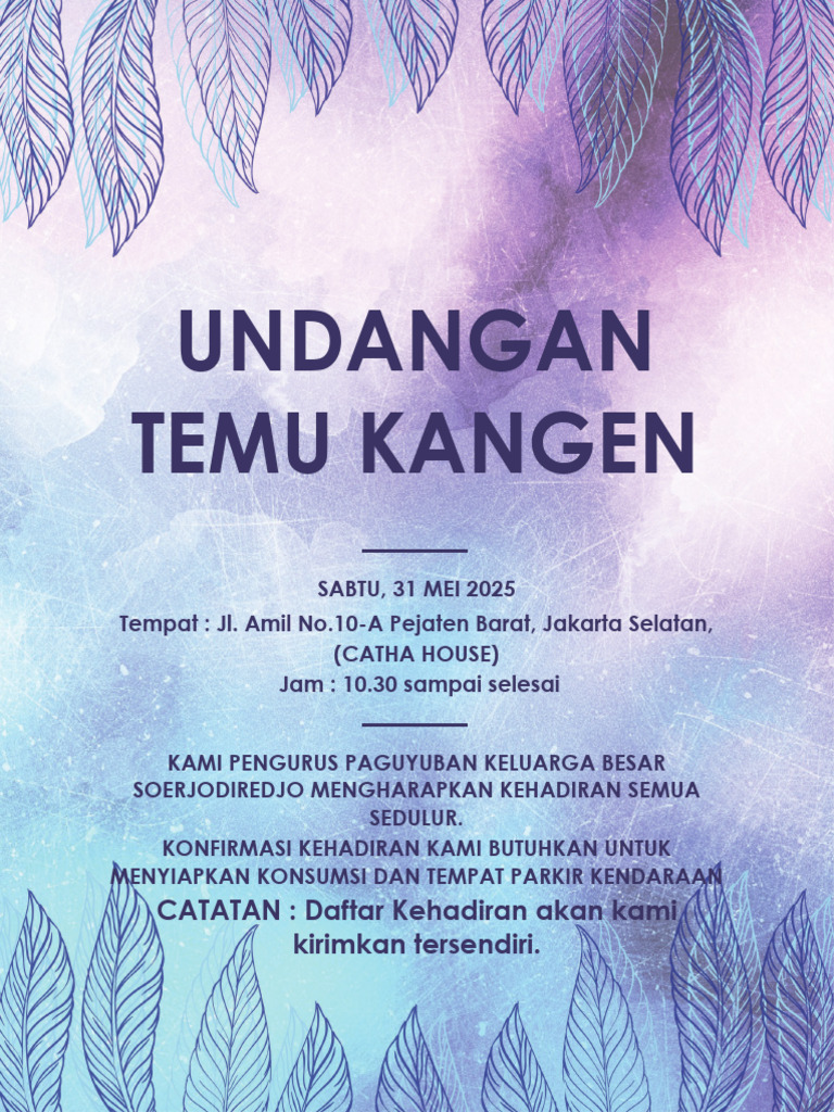 Undangan Temu Kangen PKBS_05_2025 | PDF