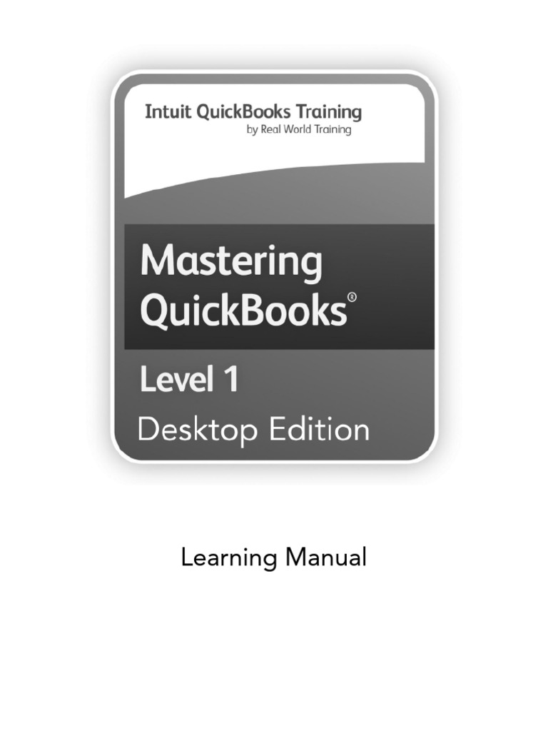 Quickbooks Desktop Manual | PDF | Debits And Credits | Quick Books