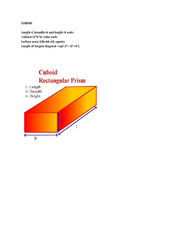 CUBOID | PDF | Cartesian Coordinate System | Slope