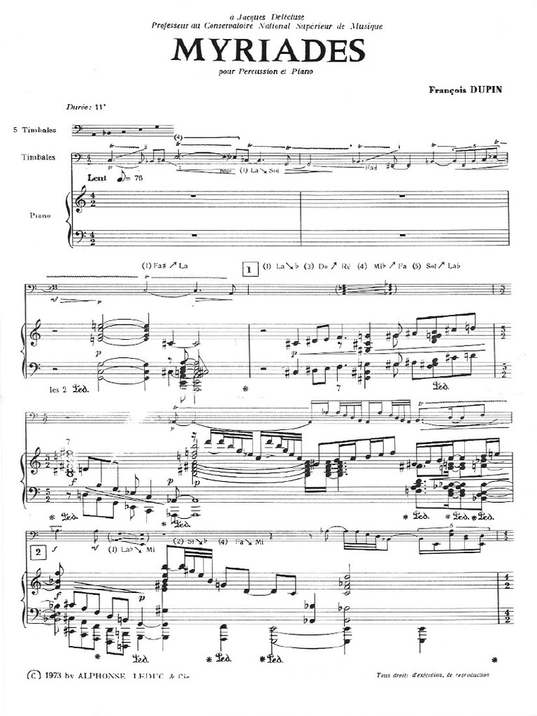 Myriades (Acc - Piano) | PDF