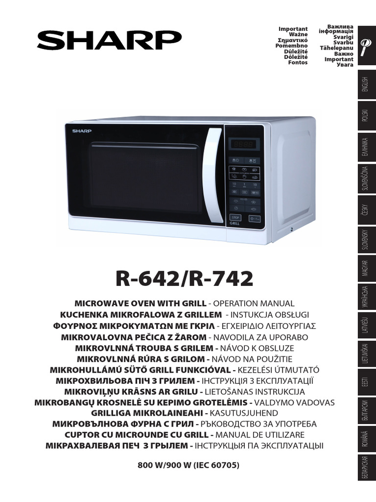 Sharp R-642 Microwave | PDF