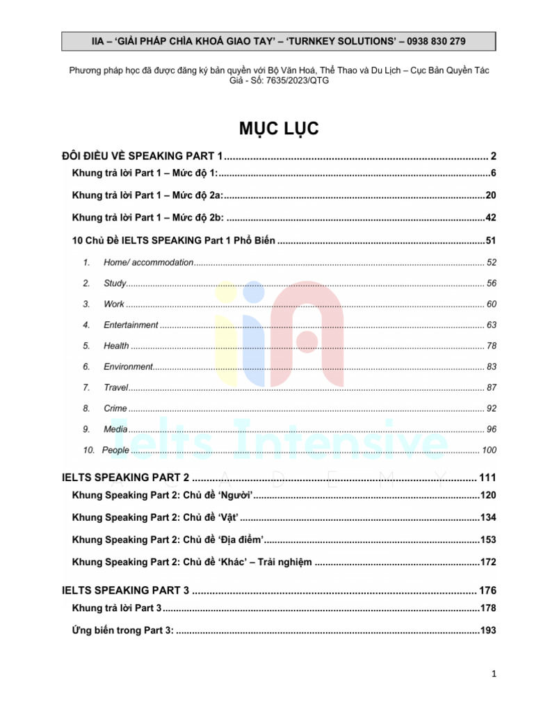 2 - Iia Speaking - In | PDF