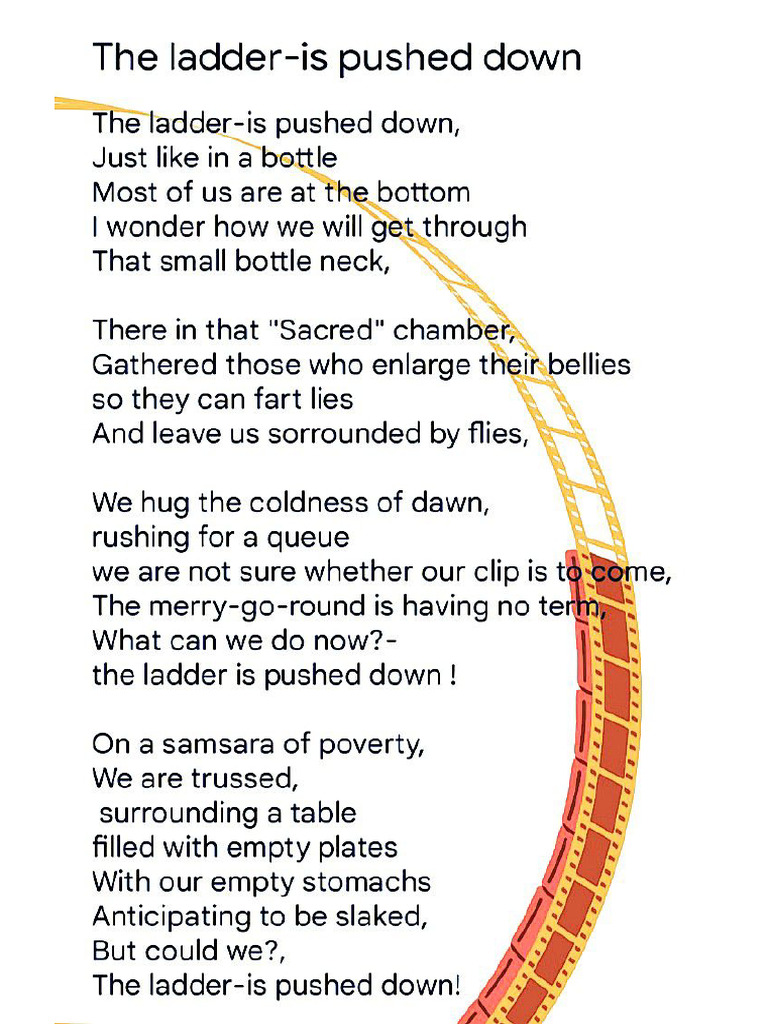The Ladder Is Pushed Poem by Janvier Gennix SAFARI | PDF