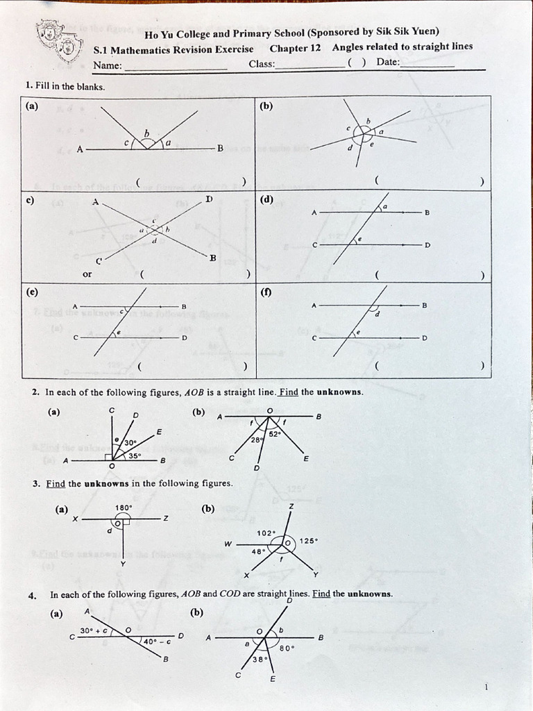 S1 Revision WS01 | PDF