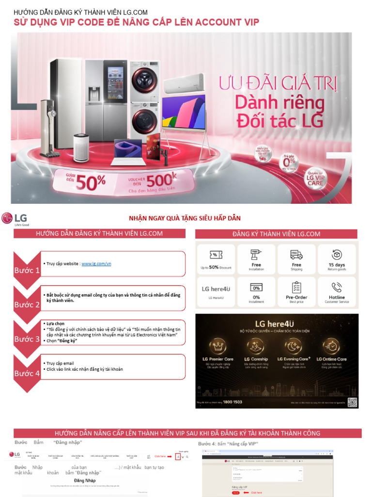 2025 - hướng Dẫn Đăng Ký Và Nâng Cấp Account Vip - sử Dụng Vip Code | PDF