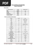 AP Physics 2 Equations Reference Sheet | PDF | Electronvolt | Force