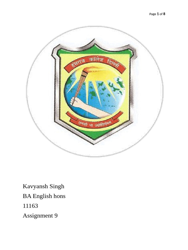 Kavyansh Singh 11163 Sec Assignment | PDF | Entrepreneurship