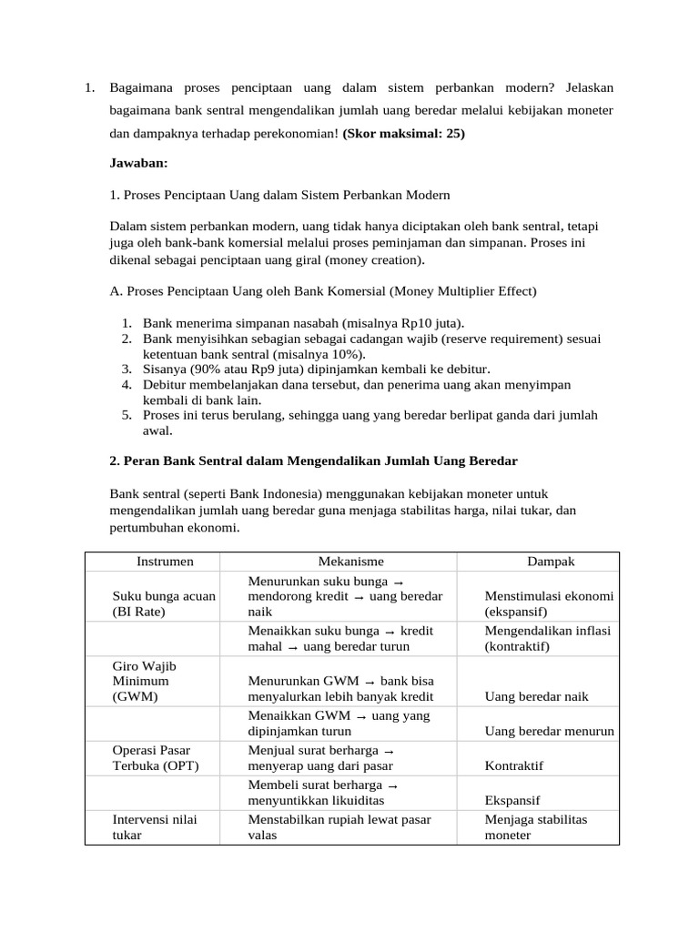 Tugas 2 Ekonomi Moneter - Fenti Anggreini | PDF