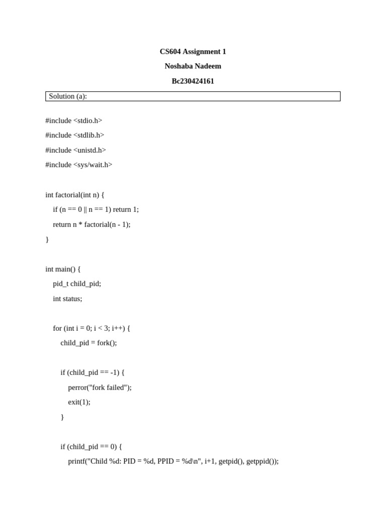 CS604 Assignment 1 (Noshaba Nadeem) | PDF | Computing | Software Engineering