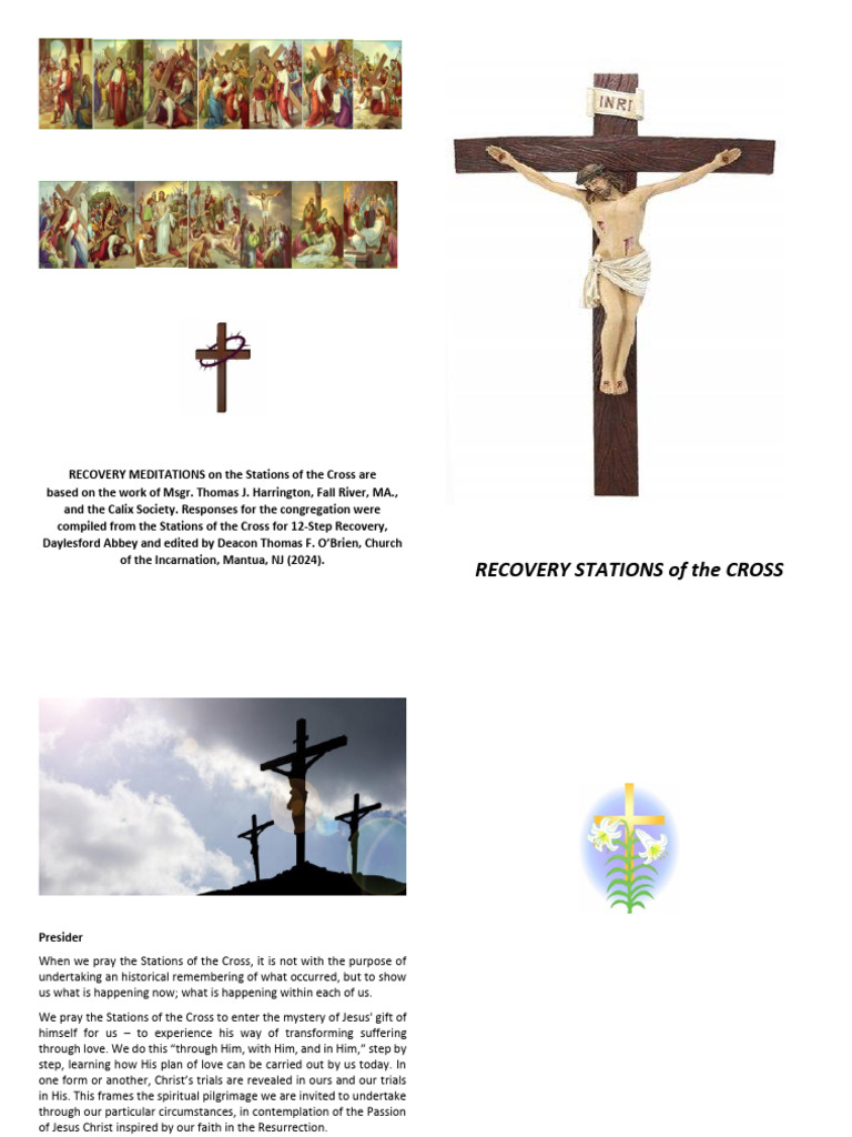 Recovery Stations of The Cross. Calix Society | PDF | Jesus | Prayer