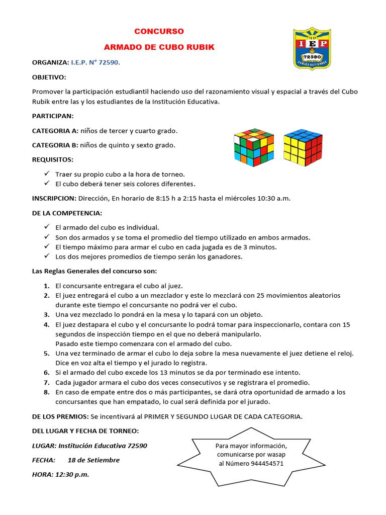 Bases Cubo Rubik 2024 | PDF
