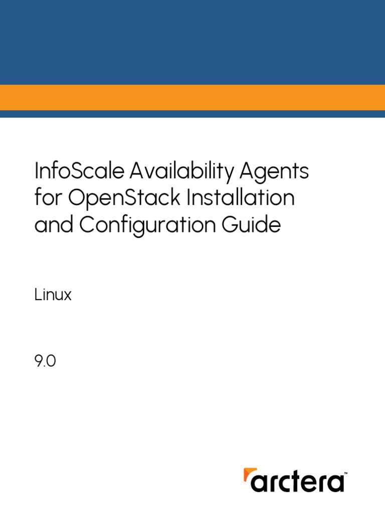 InfoScale Agents for OpenStack Guide | PDF | Open Stack | Computer Cluster