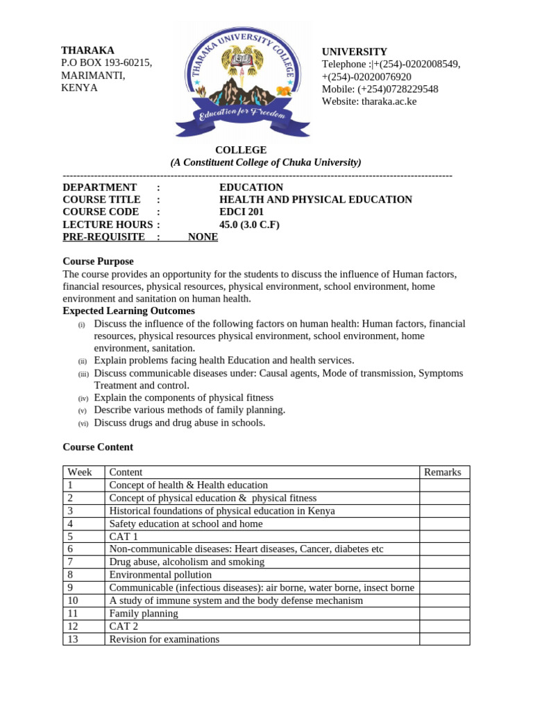 Edci 201 Health and Physical Education | PDF | Traffic | Mind