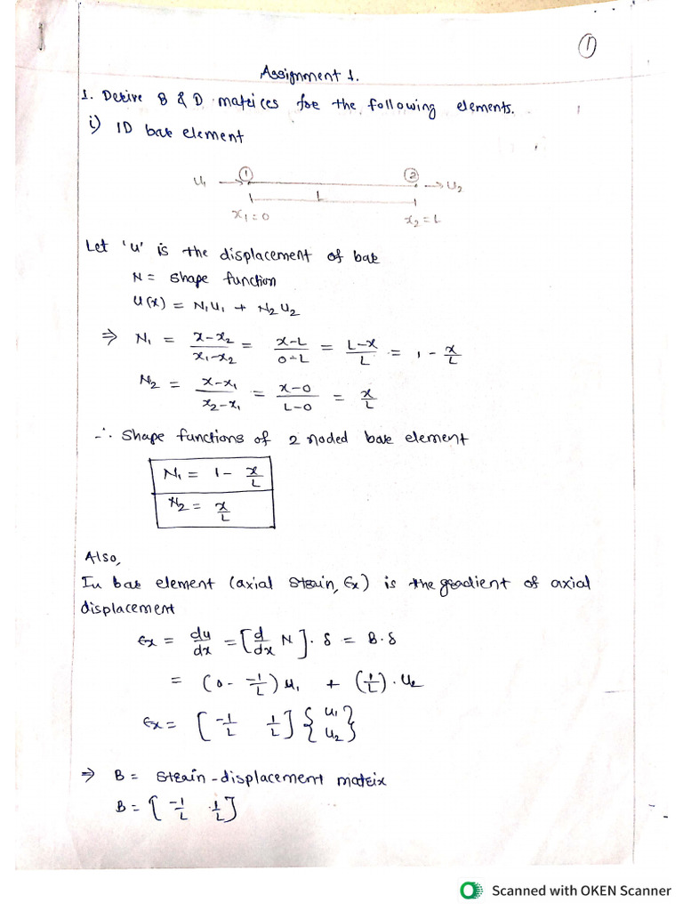 FEM Solved Assignment Previous Year2 | PDF