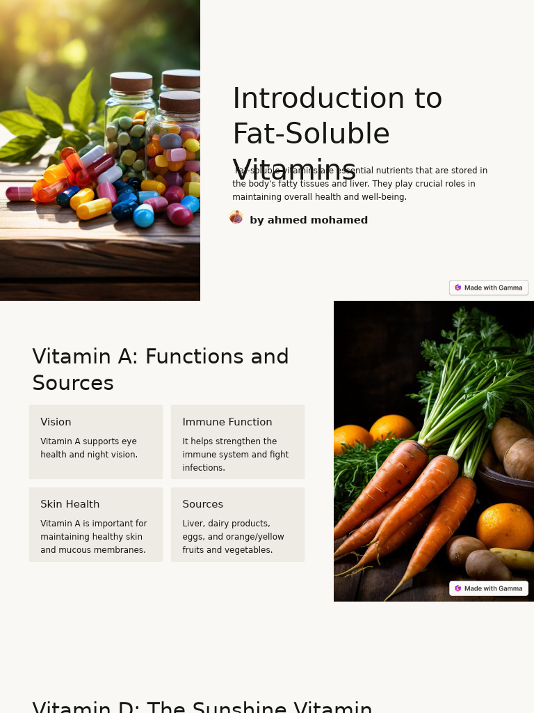 Essential Guide to Fat-Soluble Vitamins | PDF | Vitamin | Vitamin D