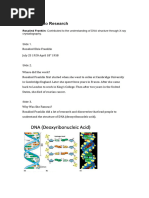 Rosalind Franklin Reading-Questions | PDF | Francis Crick | Nucleic Acids