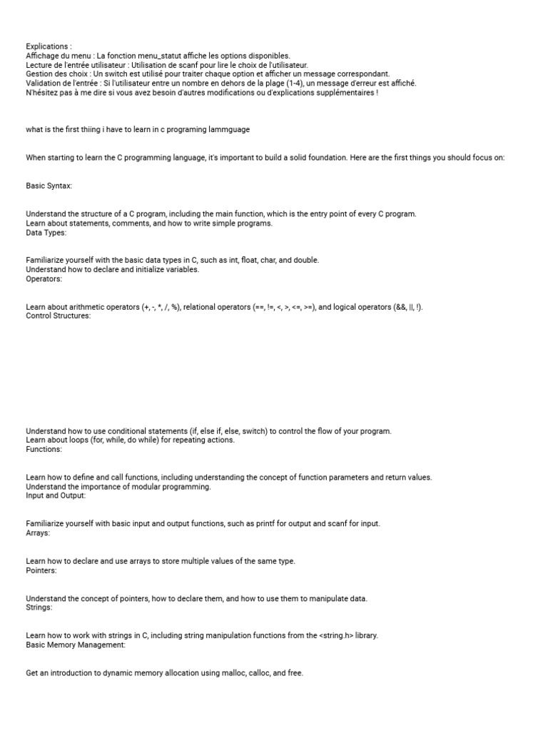 C Introduction | PDF