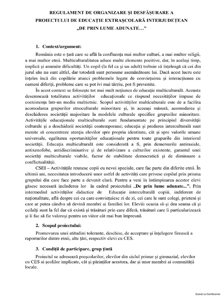 Regulament Festival Concurs de Prin Lume Adunate... " | PDF