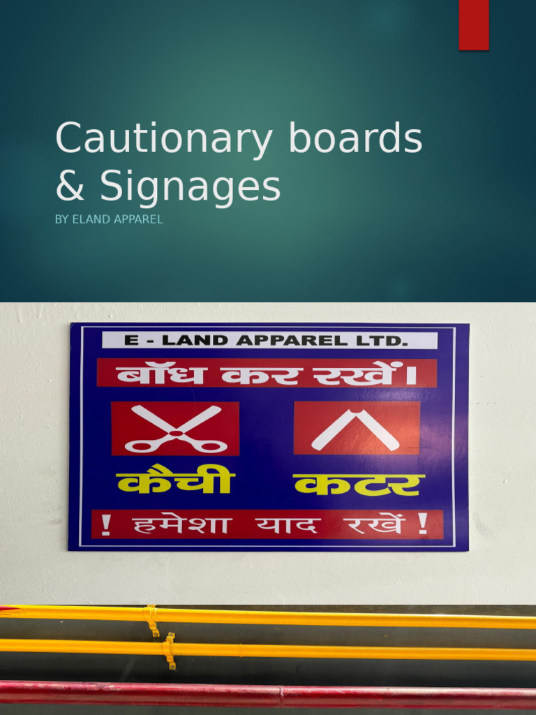 Cautionary Boards or Signages | PDF