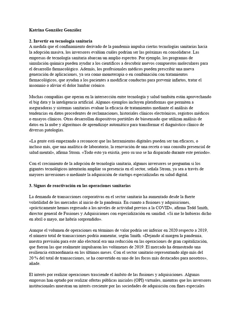 Job 5 - Healthcare at Inflection Point - Part II | PDF | Big Data