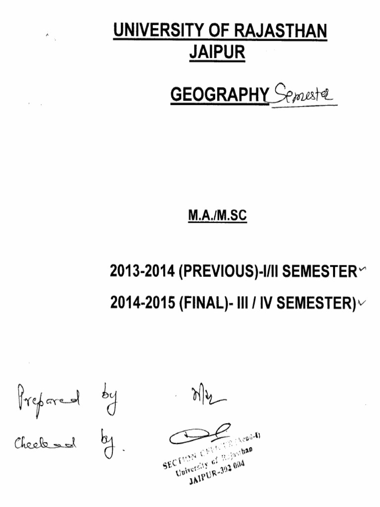 Geography Sem | PDF