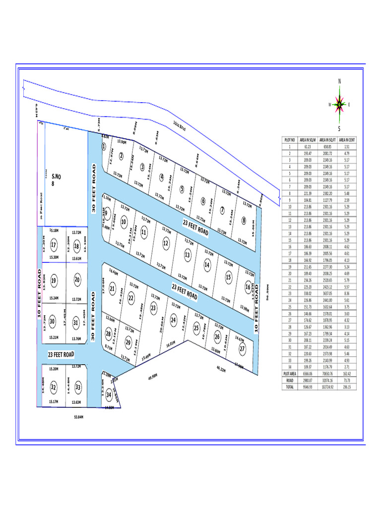 Sivagiri Plot Layout Plan | PDF