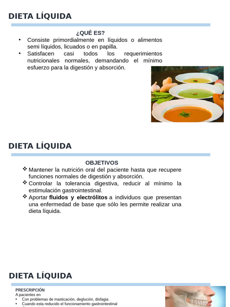 Dieta Liquida. | PDF | Dieta | Nutrición