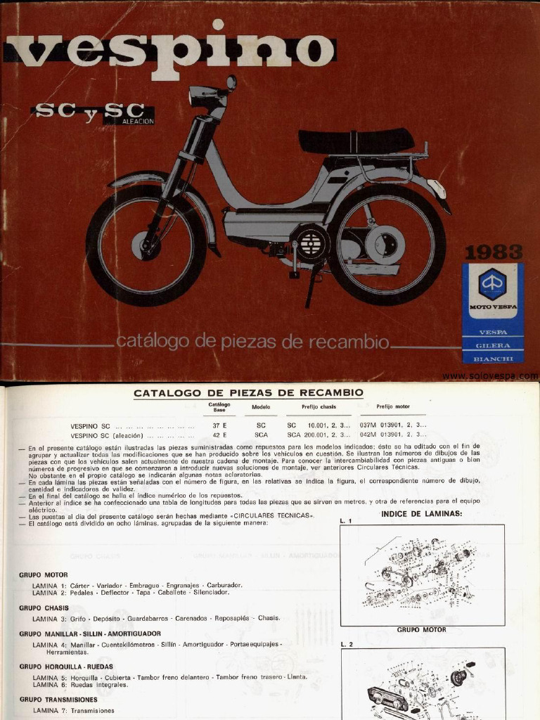 Vespino-SC-Despiece | PDF