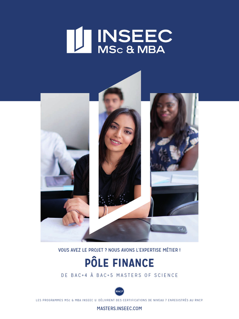 MSc & MBA INSEEC : Formations Innovantes | PDF | Banques | Maîtrise en ...