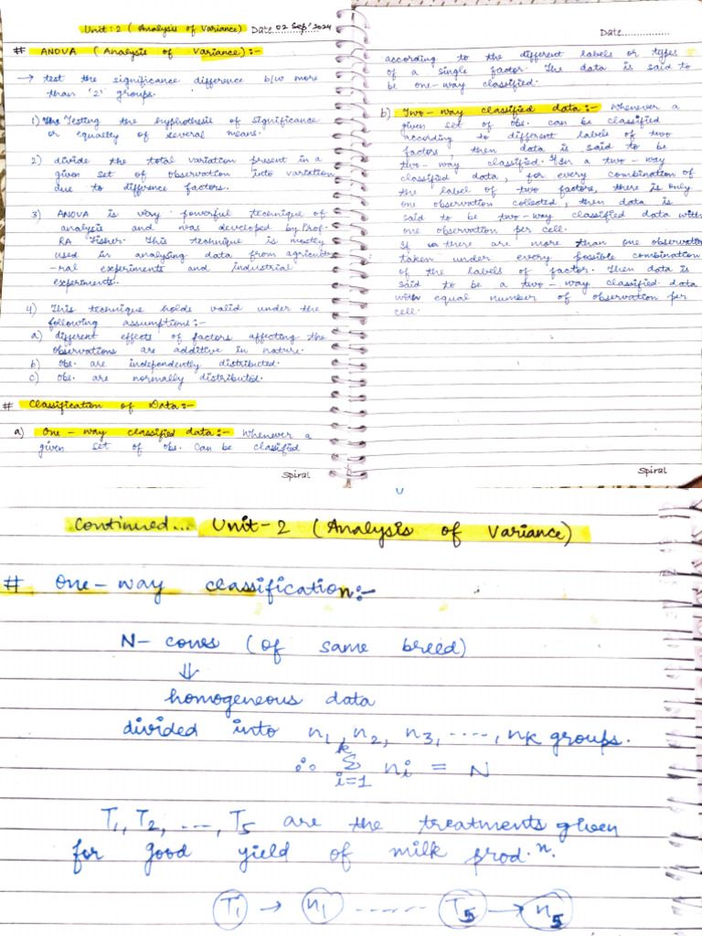 Linear Models Sem 5 Unit 2 | PDF