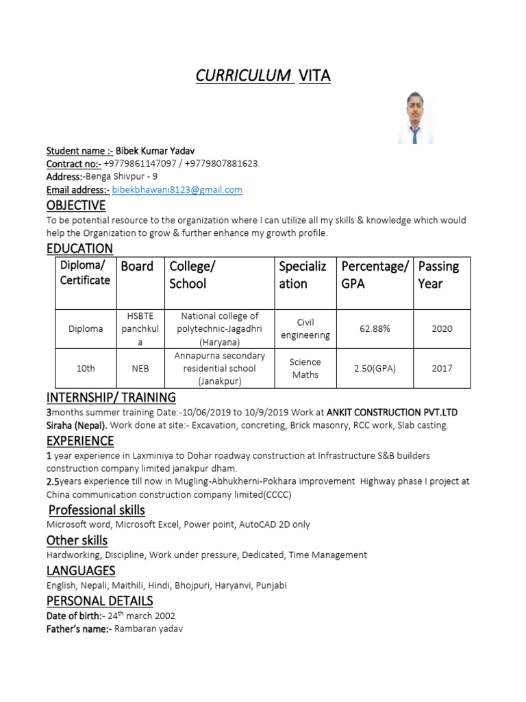 CV Bibek | PDF