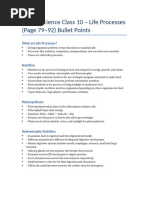 Class 10 Life Processes Notes | PDF
