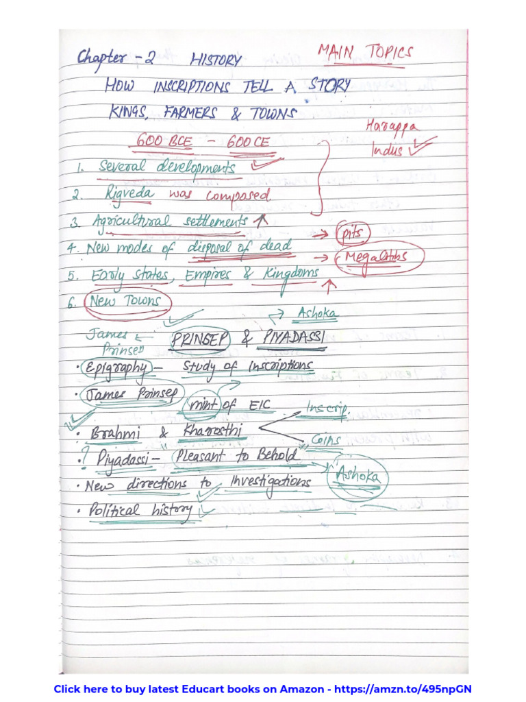 Ch2 History Handwritten Notes | PDF
