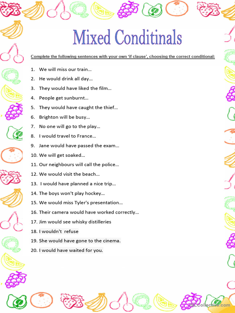 Mixed Conditionals | PDF