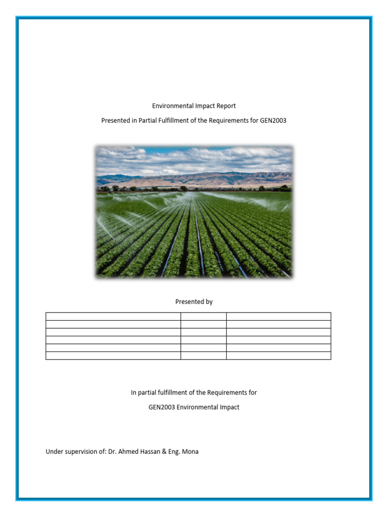 The Role of Agriculture in Water Pollution | PDF | Water Pollution ...
