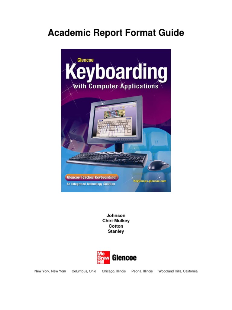 Academic Report Format Guide | PDF | Citation | Reference