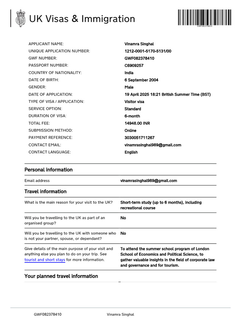 UK Visas & Immigration: Personal Information | PDF | Travel Visa | Justice