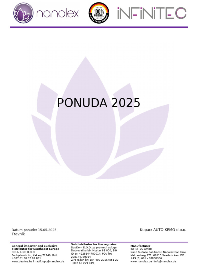 Ponuda NOVO SUP AUTO KEMO Doo - D2668ebd 40e6 4215 A867 4df9c1abe5ad | PDF