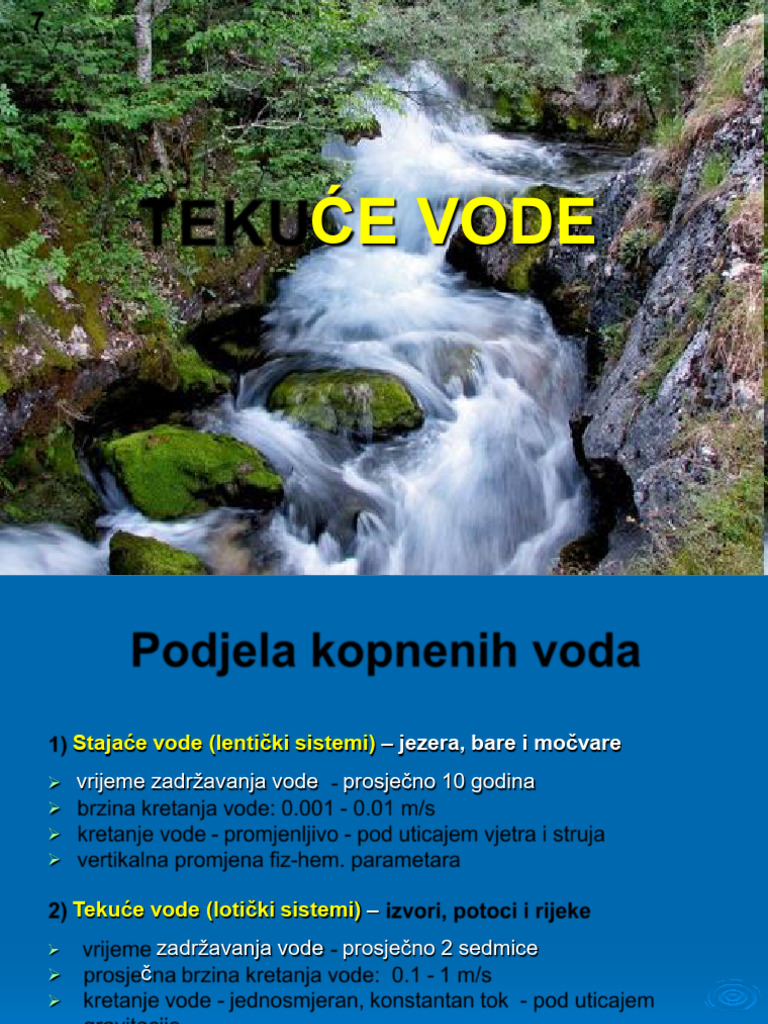 8, Tekuce Vode - Izvori I Rijeke | PDF