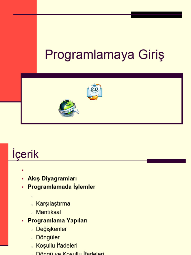 Algoritma Ve Programlamaya Giriş | PDF